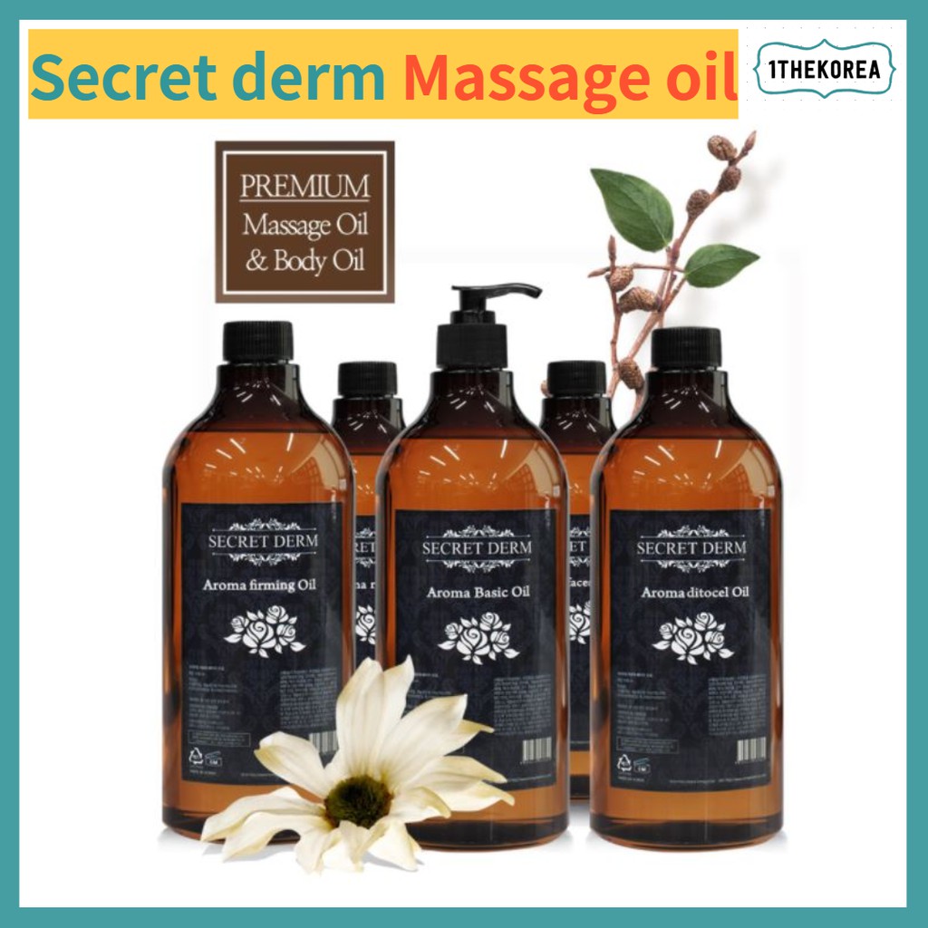 Secret DERM 香薰身體按摩油 5 型 1000ml 舒緩放鬆香精油 | 蝦皮購物