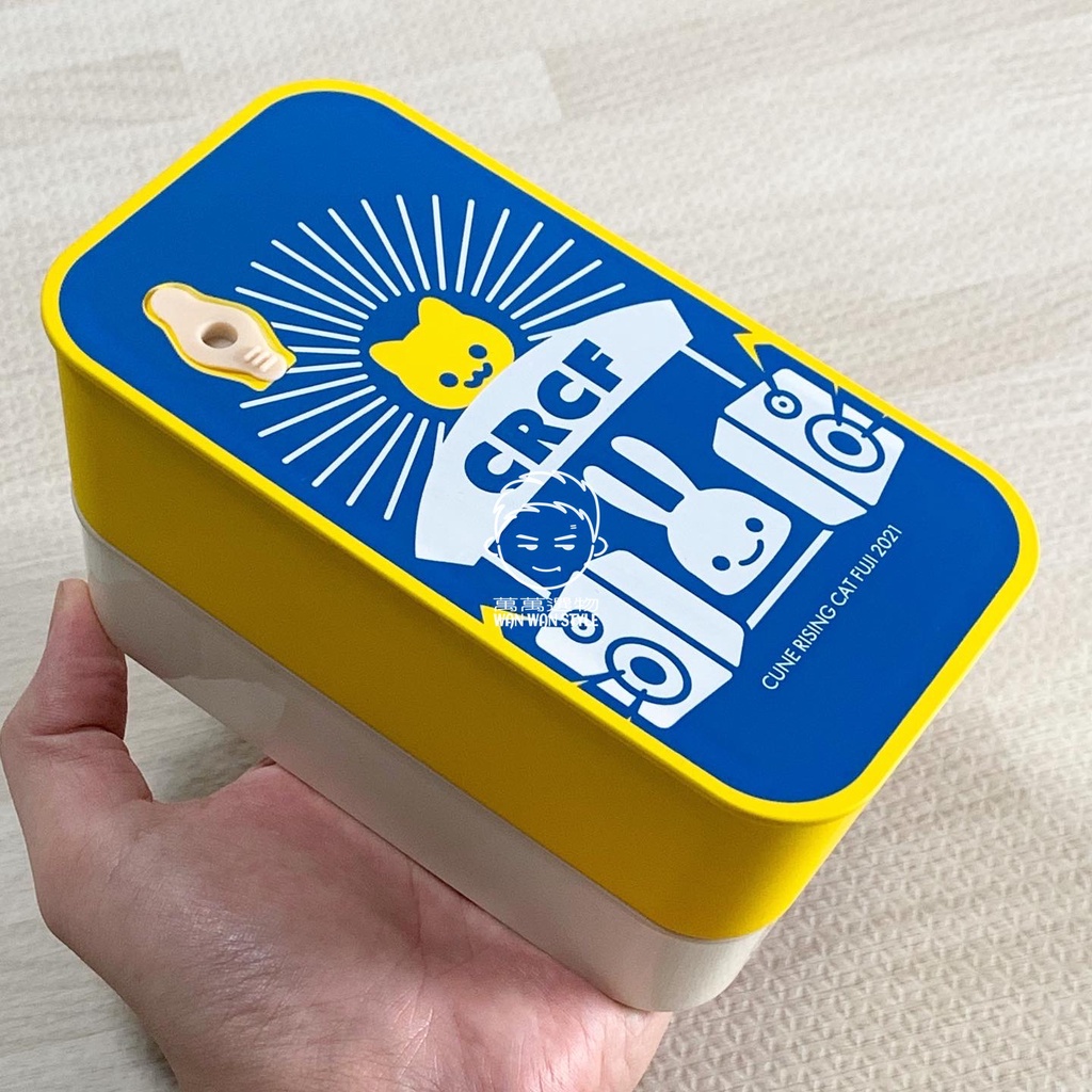 萬萬日貨。🇯🇵。現貨。快速出貨。日本製。CUNE。CRCF。潮流。品牌。標誌。兔子。虎醬。貓咪。雙層式。保鮮盒。便當盒 | 蝦皮購物