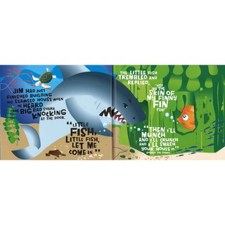 THE THREE LITTLE FISH AND THE BIG BAD SHARK｜英文故事繪本【麥克兒童外文書店】 | 蝦皮購物