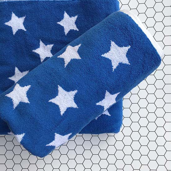 【Dayitowel】《浴巾》星星浴巾 純棉 雙色緹花浴巾 吸水極佳 不褪色 大量可客製印字 電繡logo 台灣製造 | 蝦皮購物