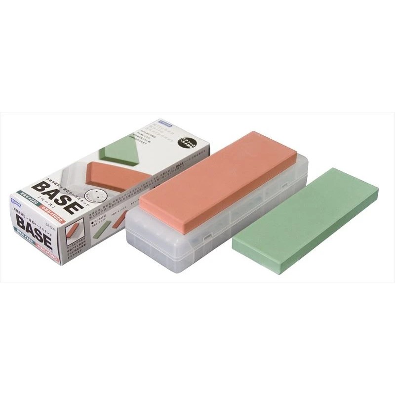 【永利刀具】- 蝦印 NANIWA QA-0240/QA-0241 BASE 初學者用雙面磨刀石套組 磨刀石 | 蝦皮購物