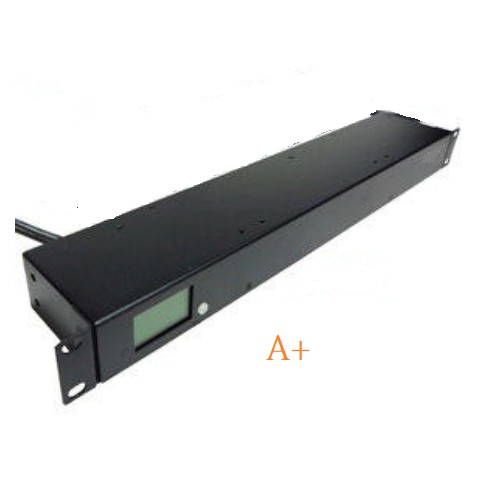 【蝦皮A+店】1U PDU 10孔插座 機架橫式電源 20A 全功能LCD電表 防突波 負載跳脫重置 機櫃電源 PDU | 蝦皮購物