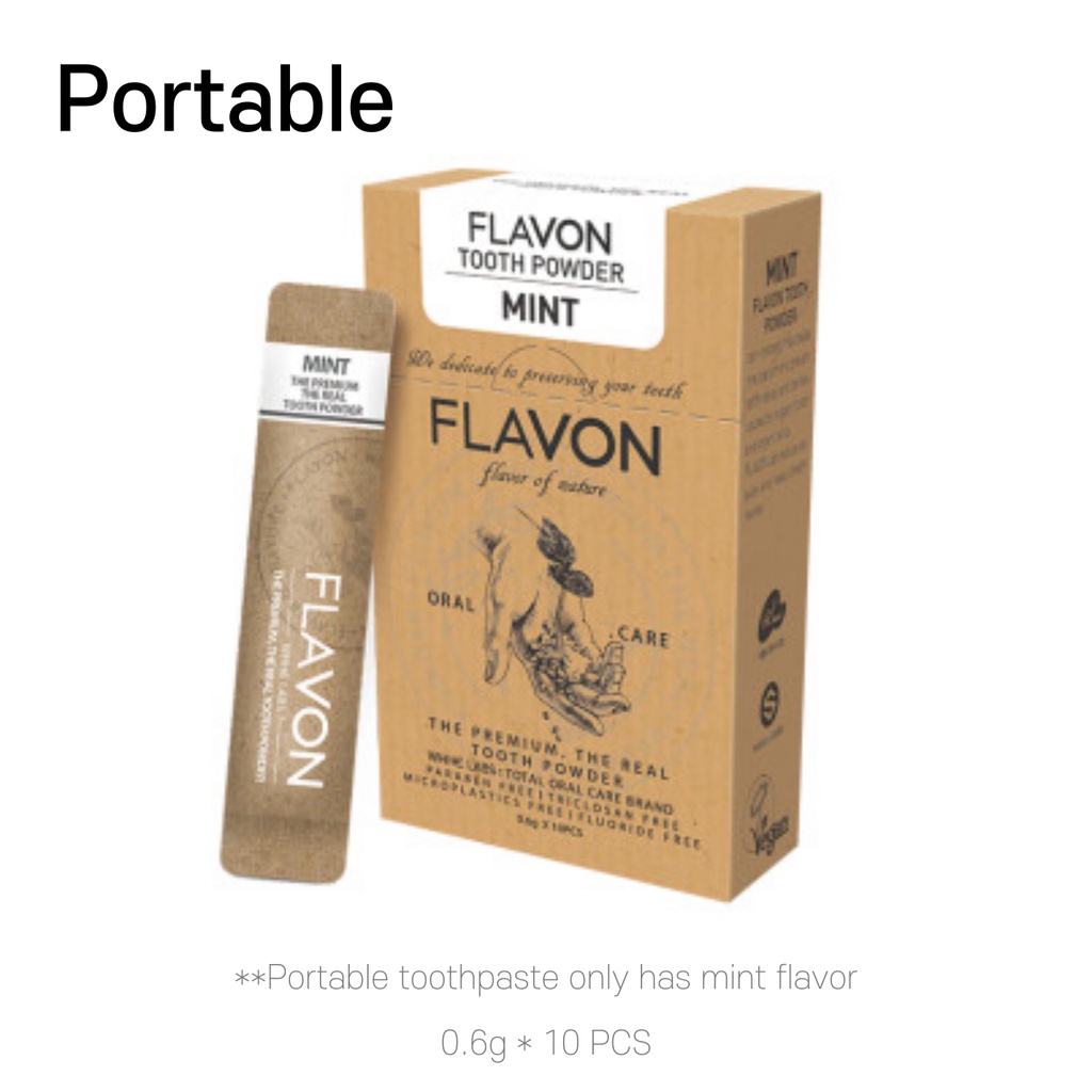 [WHITE LABS] 粉狀牙膏 FLAVON Vegan Certified Powder Toothpaste | 蝦皮購物