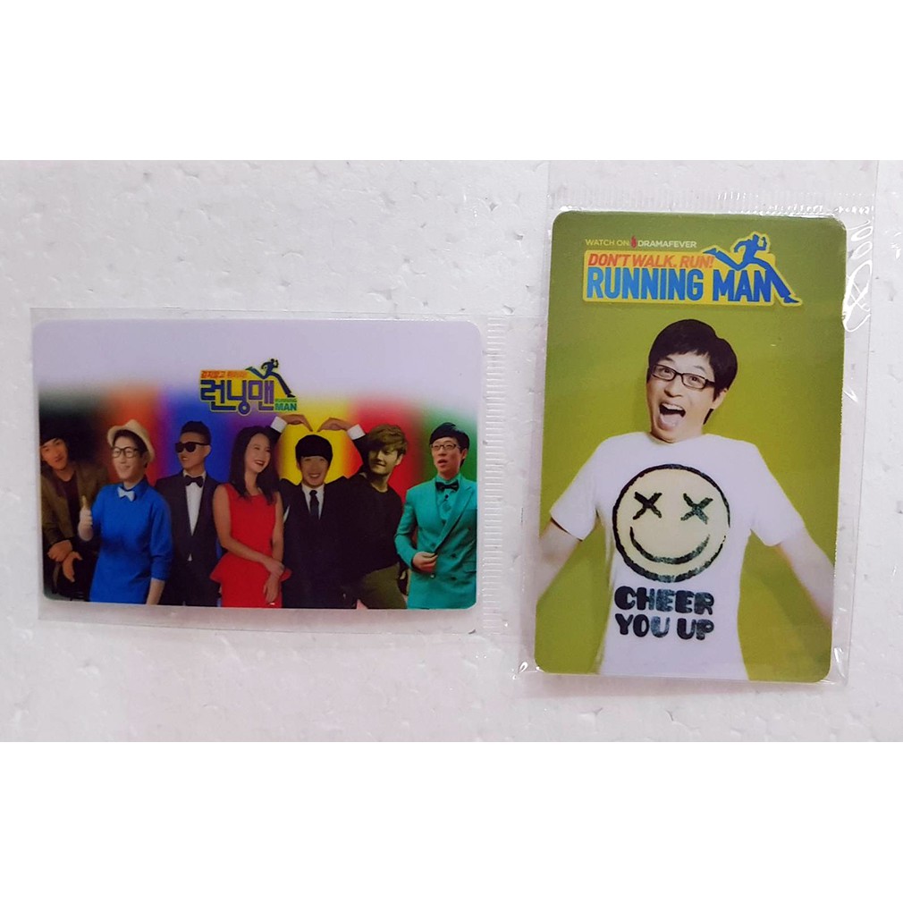 Running Man Yu Jae-seok Card Stickers Set Kpop Goods Green | 蝦皮購物