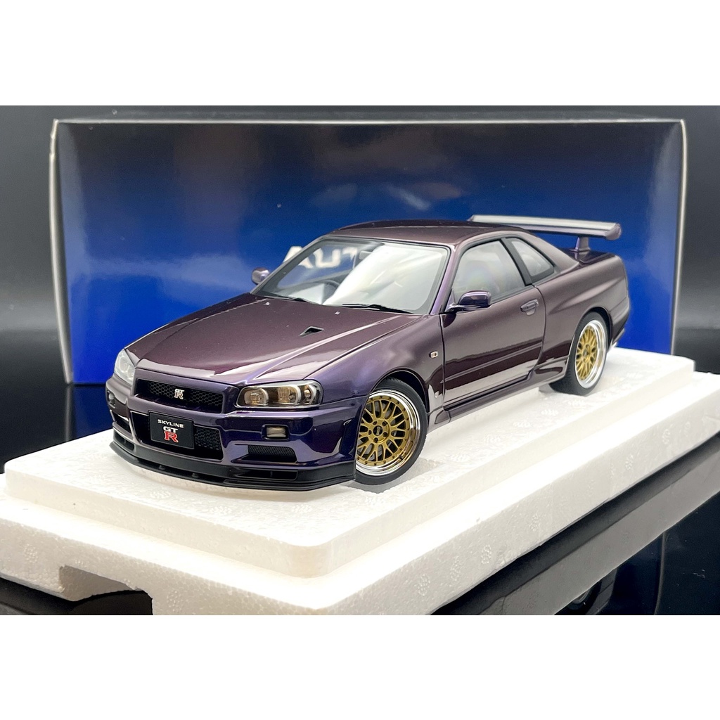 【MASH】 現貨特價 Autoart 1/18 NISSAN GT-R R34 V Spec BBS輪圈 77403 | 蝦皮購物