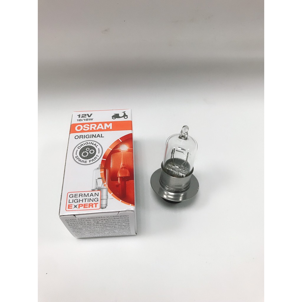 正歐司朗OSRAM機車小盤大燈 62334 18/18W 62337 35/35W 62347 小登山 H6 石英燈泡 | 蝦皮購物