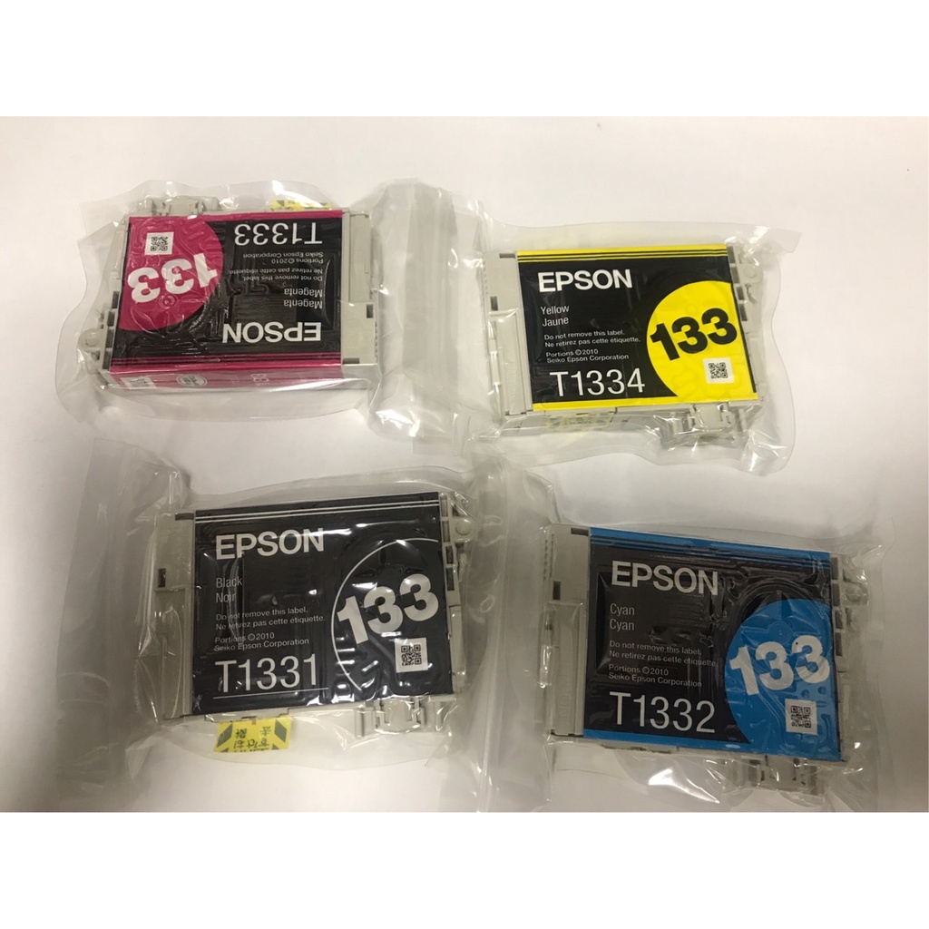 EPSON 原廠墨水匣133 黑色、藍色.紅色.黃色(T1331 T1332.T1333.T1334) | 蝦皮購物