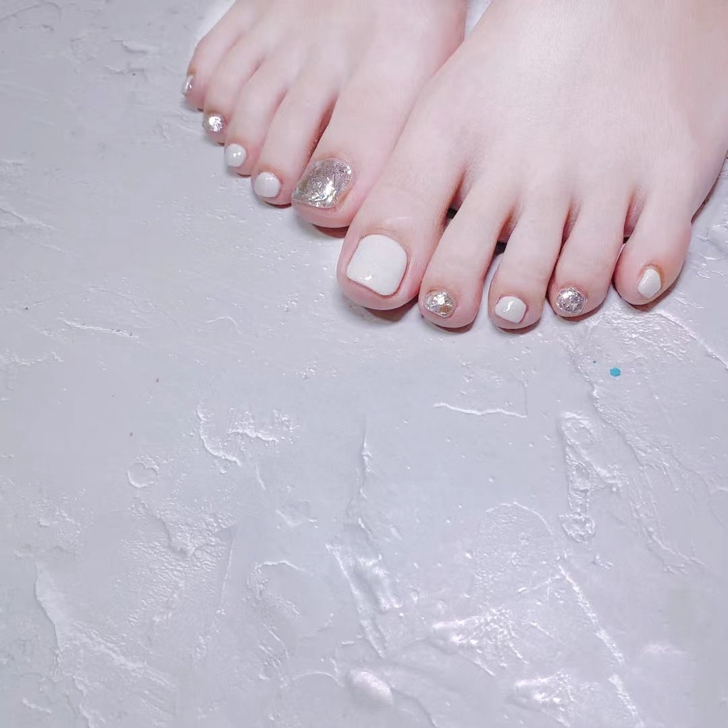 【滿799免運】抖音爆款腳美甲貼片閃鑽極光腳趾甲穿戴甲孕㛿可拆卸腳指甲穿戴甲jioyh IOVL | 蝦皮購物