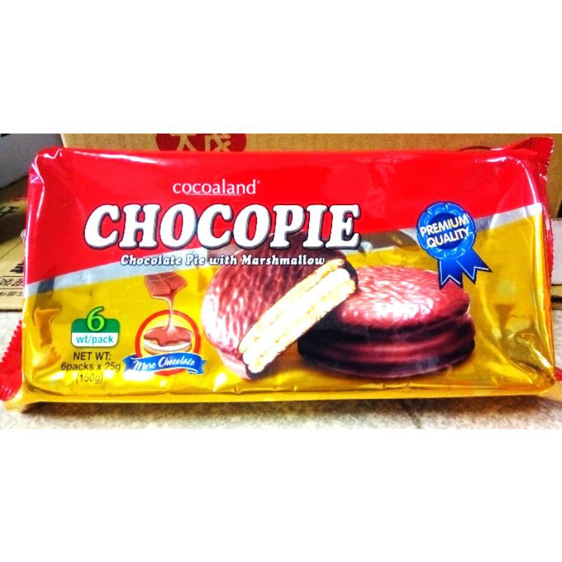 【新現貨】Cocoaland Chocopie 巧克力派 草莓 黑巧克力 巧克力 25g 6入/好吃 美味 點心/袋裝 | 蝦皮購物