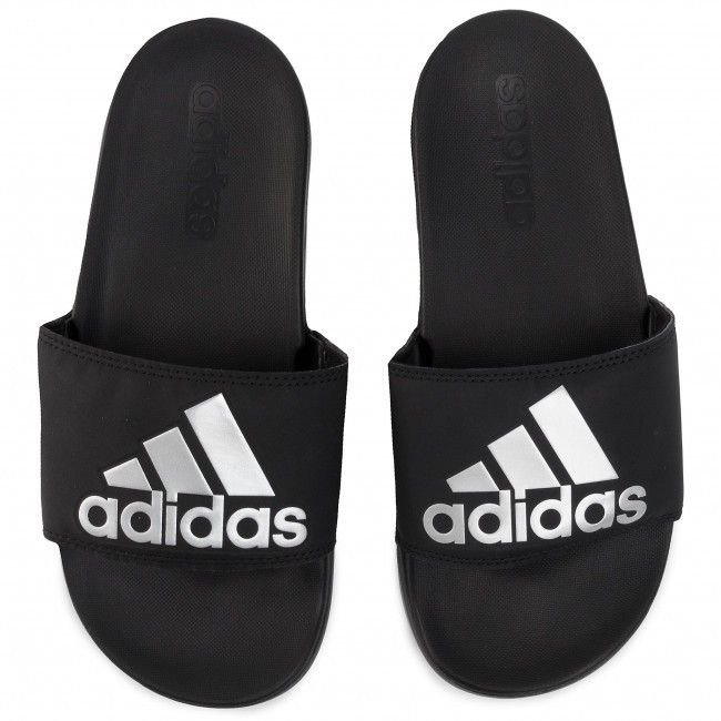 adidas adilette comfort 男女 黑銀 軟Q 舒適拖鞋 g28386 US6~10 無半號 | 蝦皮購物