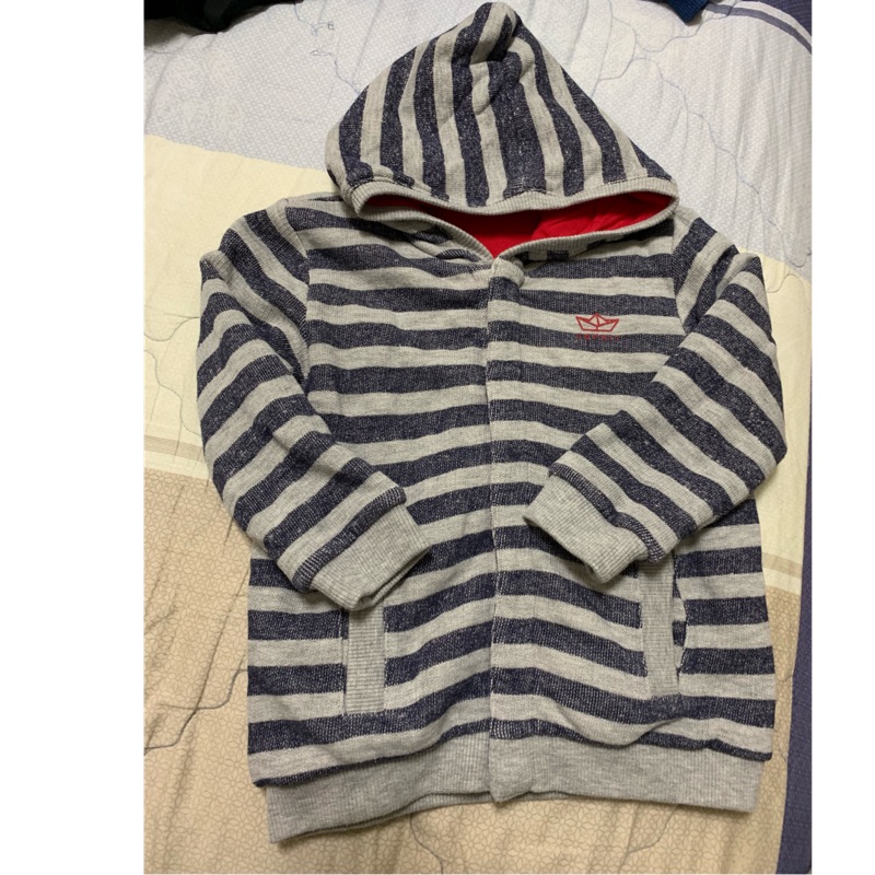 極新 正品 Esprit 兩面外套 條紋 紅色 雙面外套 92cm 2y 外套 | 蝦皮購物