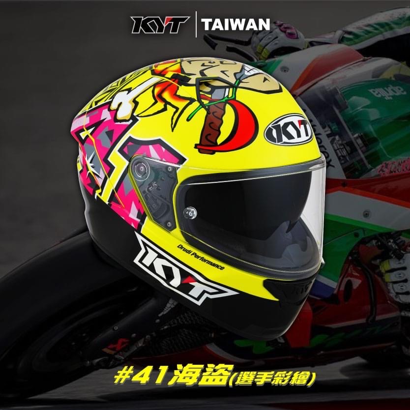 KYT 安全帽 NFR #41 海盜 全罩 限量 選手帽 送墨片 | 蝦皮購物