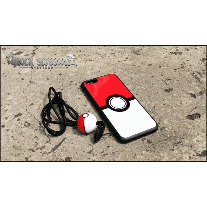 Rock scissors-神奇寶貝 寶可夢 Pokemon 寶貝球造型 掛繩手機殼 IPHONE 6s | 蝦皮購物