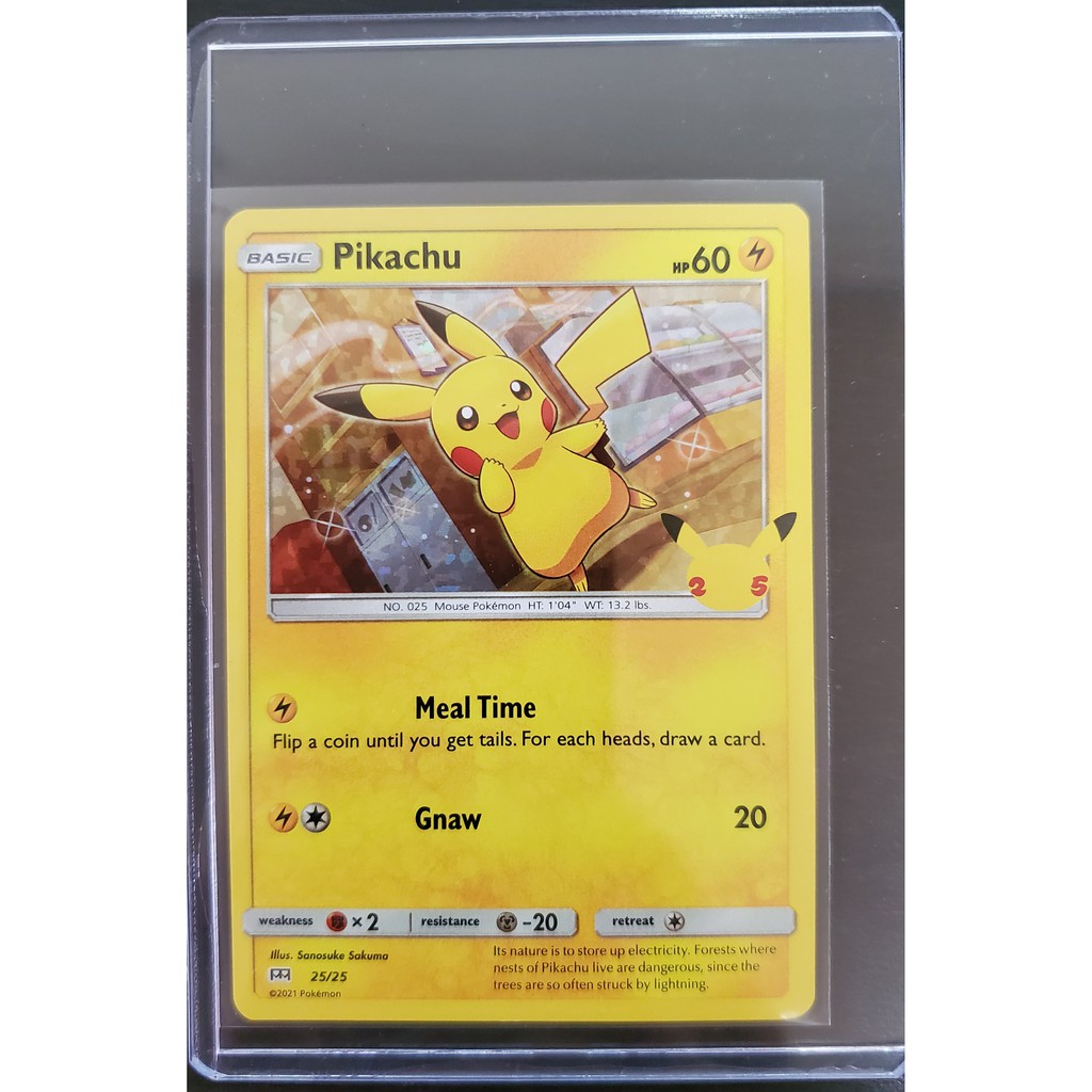 『Micky Lab』美版 Pokemon TCG 25/25 美國麥當勞 25週年限定寶可夢 皮卡丘 內閃 稀少 | 蝦皮購物