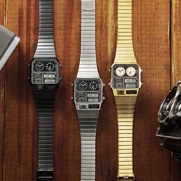 12期分期【高雄時光鐘錶】CITIZEN 星辰 錶 JG2105-93E 指針/數位/溫度顯示 80年代 復古錶男錶女錶 | 蝦皮購物