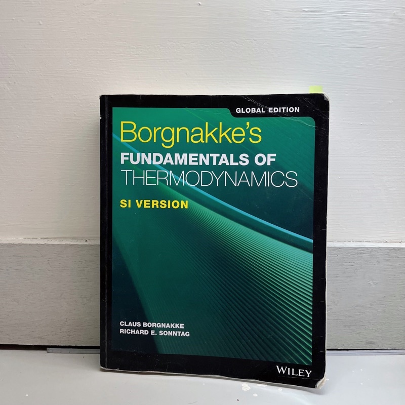 熱力學原文 borgnakke's fundamentals of thermodynamics | 蝦皮購物