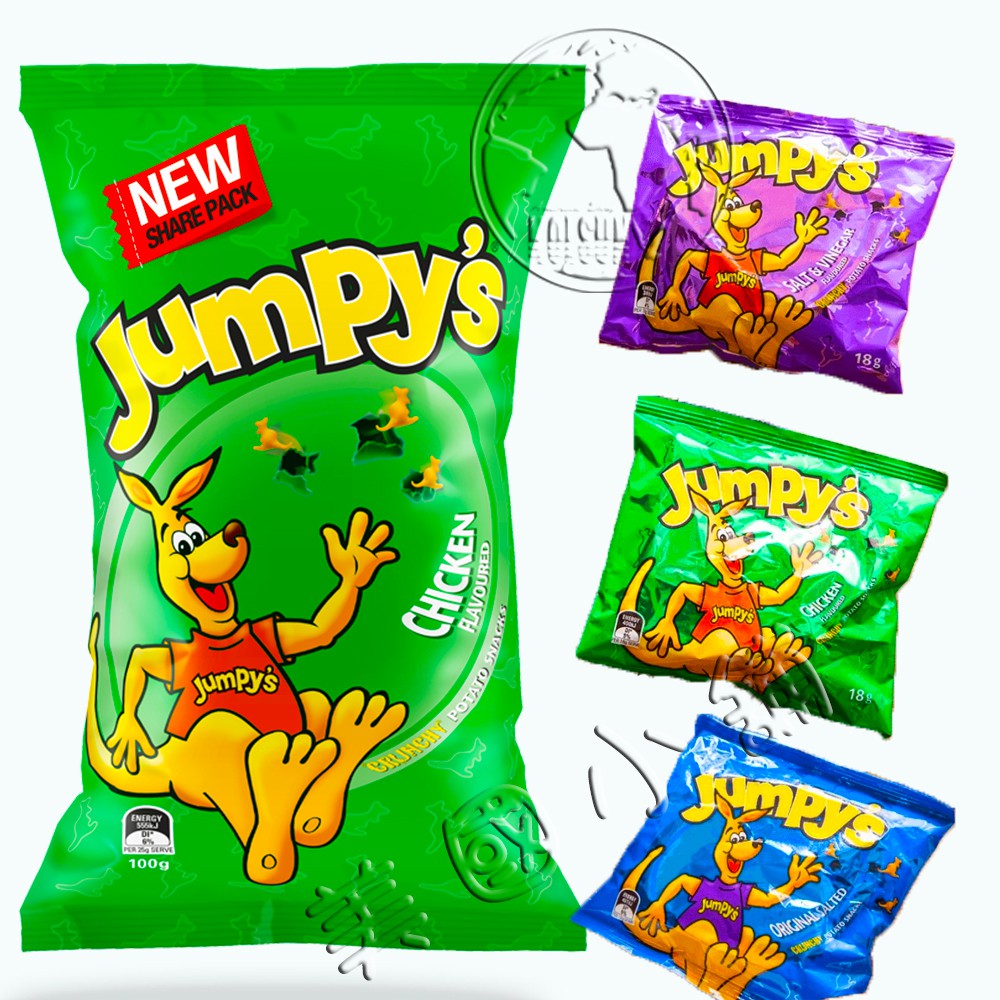🔥新貨到🔥澳洲進口 JUMPY'S 3D袋鼠歡樂包 袋鼠餅乾 100g &18g | 蝦皮購物