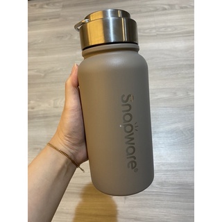 康寧Snapware 陶瓷不鏽鋼超真空保溫運動瓶820ml (燕麥可可色）二手近全新 | 蝦皮購物