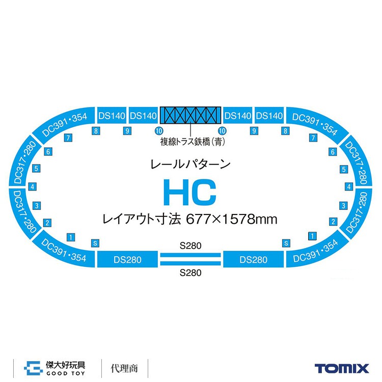 TOMIX 91074 軌道組 高架複線立體交叉套組 (路線HC) | 蝦皮購物