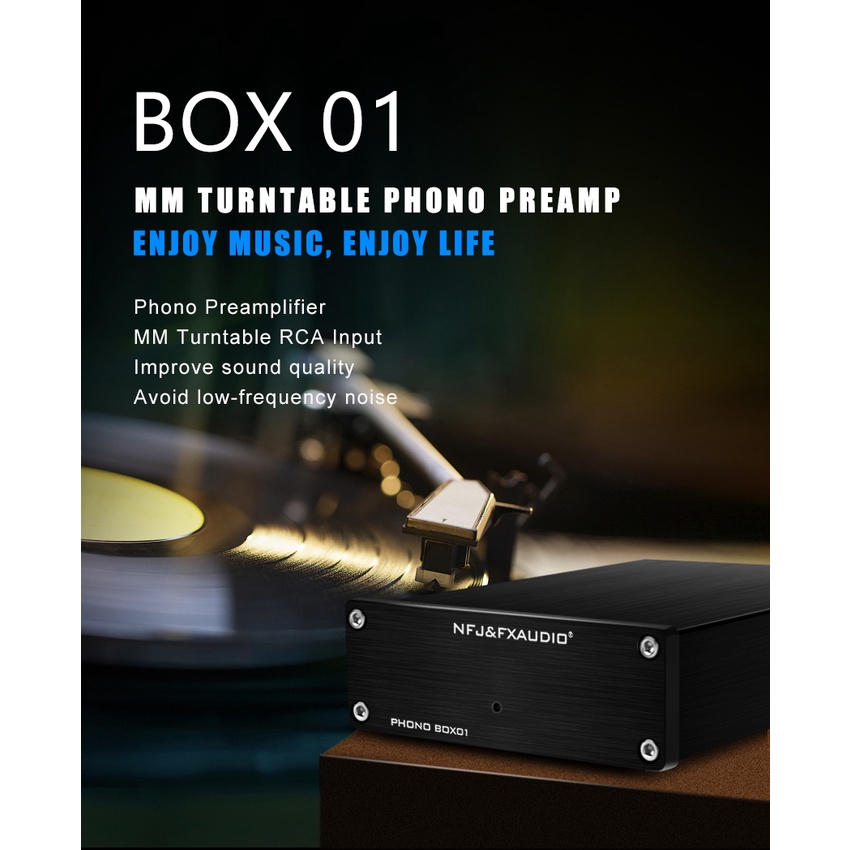 【寒舍小品】現貨全新公司貨 FX-AUDIO BOX01 MM VM唱頭放大器 | 蝦皮購物