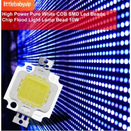 現貨10W正白燈珠COB SMD LED 10W HIGH POWER led集成大功率光源10w五金DIY材料居家用品 | 蝦皮購物