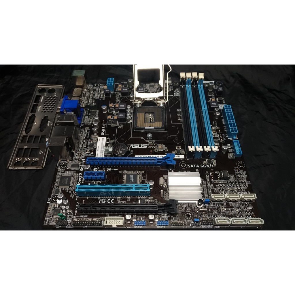 華碩 ASUS Q87M PLUS Q87 晶片 NVME 開機 LGA 1150 MATX 主機板 | 蝦皮購物