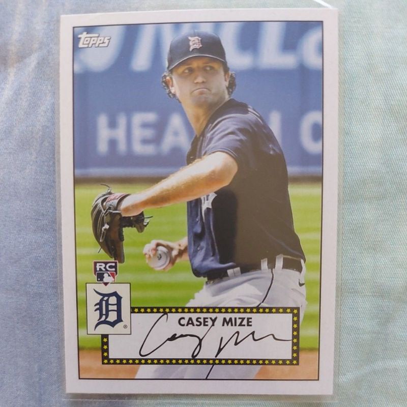 2021 MLB Topps Series 復刻版 Casey Mize RC 印刷簽 新人卡 球員卡 | 蝦皮購物