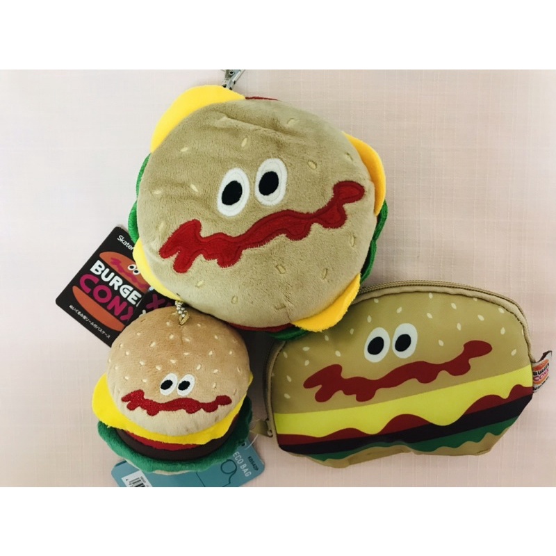 BURGER CONX 漢堡 購物袋 零錢包 便當袋 保溫袋 票夾 吊飾 卡套拉鍊包 日本 | 蝦皮購物