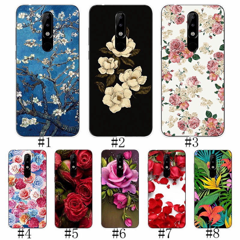 諾基亞 Nokia 2.1 3.1 5.1 6.1 Plus X5 X6 矽膠手機殼 軟殼 美麗花朵圖案 | 蝦皮購物