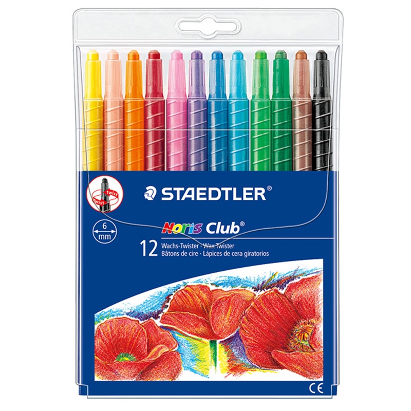 【施德樓STAEDTLER】快樂學園 旋轉蠟筆／12色 TAAZE讀冊生活網路書店 | 蝦皮購物