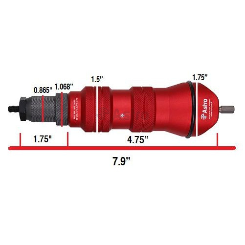 拉帽鉚螺母鑽頭轉接器 手工具 電動工具 ASTRO #ADN38 XL Rivet Nut Drill Adapter | 蝦皮購物