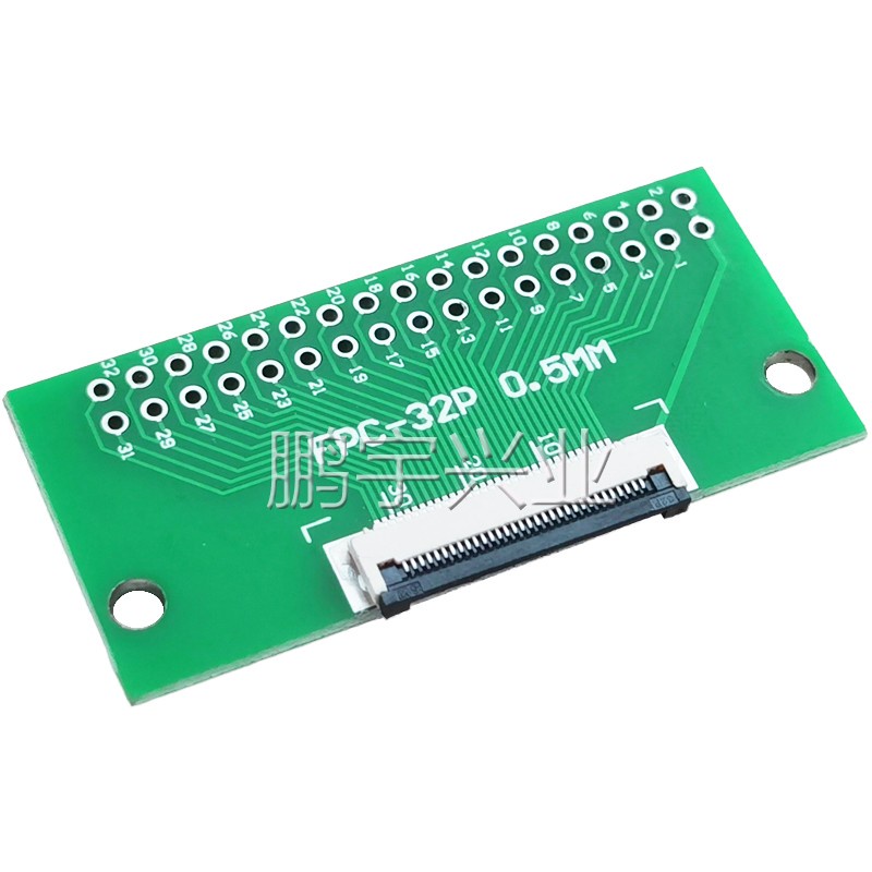 【量大價優】fpc 32pin 轉接板 Ffc轉2 54直插 Tft Lcd座 0 5mm間距 測試板 蝦皮購物