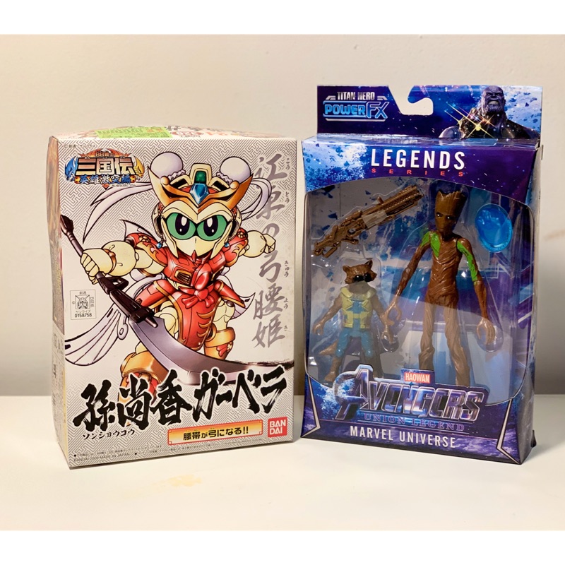 娃娃機商品出清-整圖$95-Bandai 萬代組裝模型-孫尚香、景品-星際異攻隊-樹人.浣熊 | 蝦皮購物