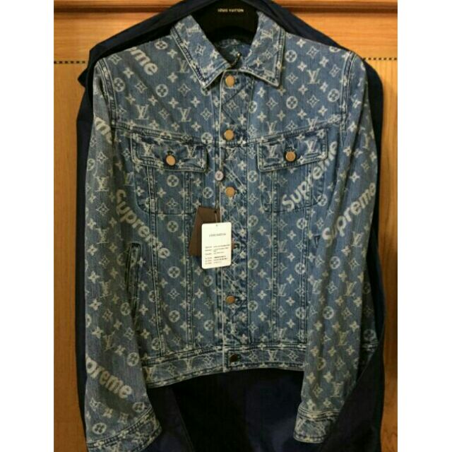 [售出留念]全新台灣公司貨 Supreme x LV Louis Vuitton Denim Jacket | 蝦皮購物
