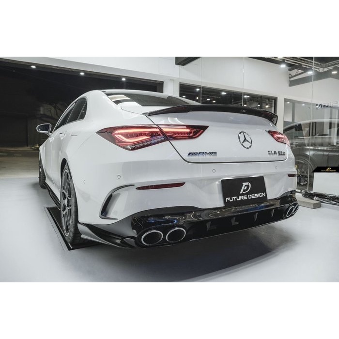 【Future_Design】賓士 W118 CLA 250 35 45 升級 FD 品牌 碳纖維 卡夢 後保 風刀現貨 | 蝦皮購物