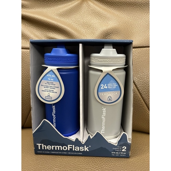 Thermoflask不鏽鋼保溫保冷水瓶(容量約474Ml）一組2入 699元--可超商取貨付款（最多4組） | 蝦皮購物