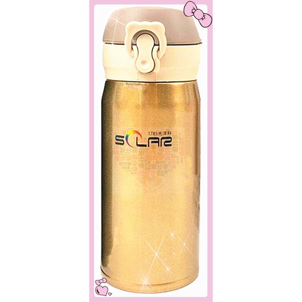 愛分享♥Solar 彈跳真空保溫瓶 不鏽鋼水壺 不鏽鋼保溫瓶 內膽304不銹鋼 320ml | 蝦皮購物