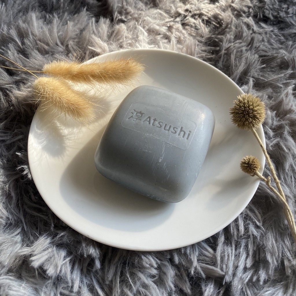 【歡迎批發】輕肌皂 淳 ATSUSHI 沐浴皂 洗髮餅 洗臉皂 日本皂 黑職柿軽肌皂DX-升級版(80g)蝦皮發票 | 蝦皮購物