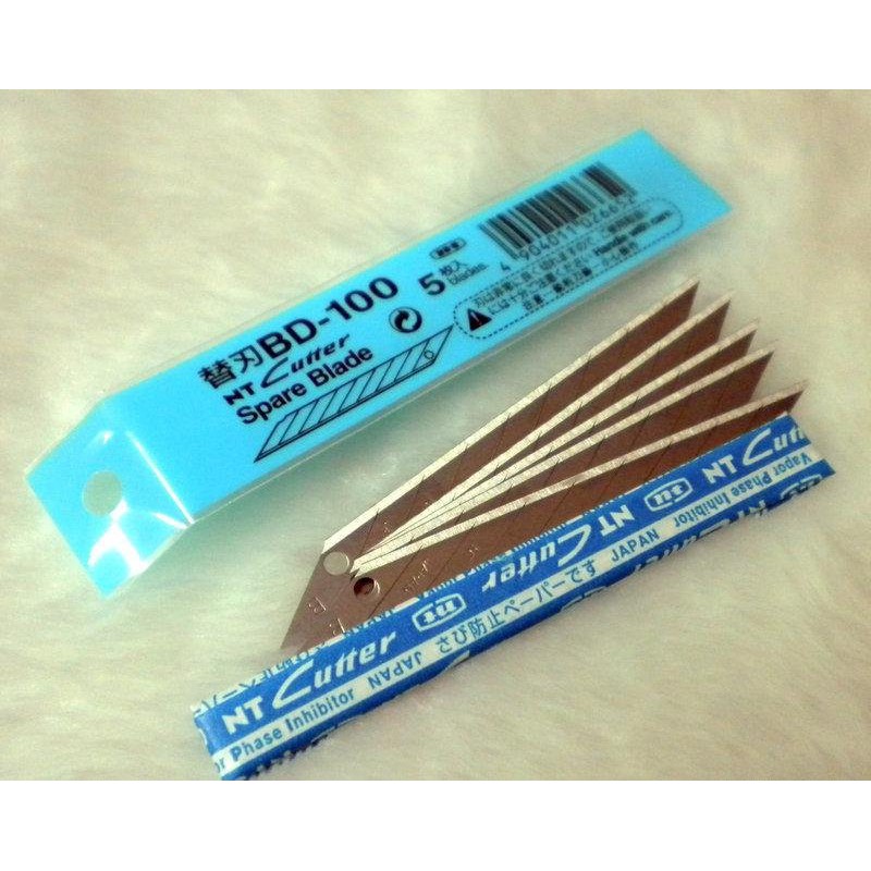 日本原裝 NT Cutter Spare Blade BD-100 30度 5片入 美工刀片 批價$42＊超銳利包膜專用 | 蝦皮購物