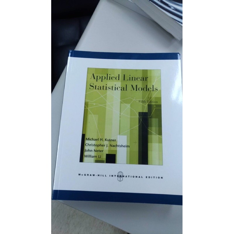 applied linear statistical models 九成新 應用線性 交大用書 | 蝦皮購物