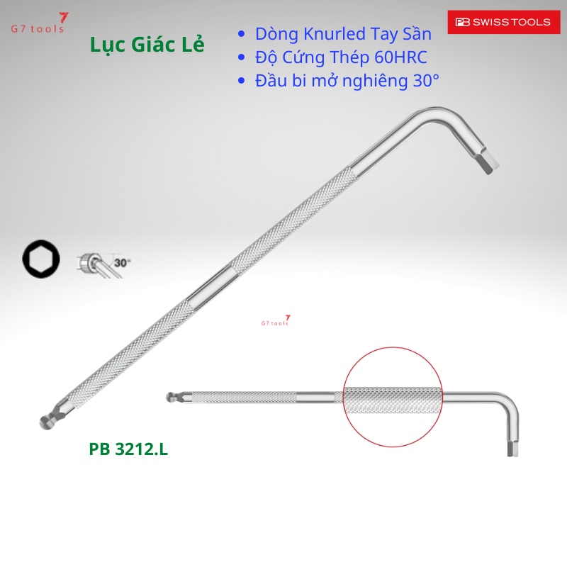 Allen Key PB Swiss Tools 3212 Odd Hexagon.L 滾花粗糙手尺寸 1.5 - 6. | 蝦皮購物