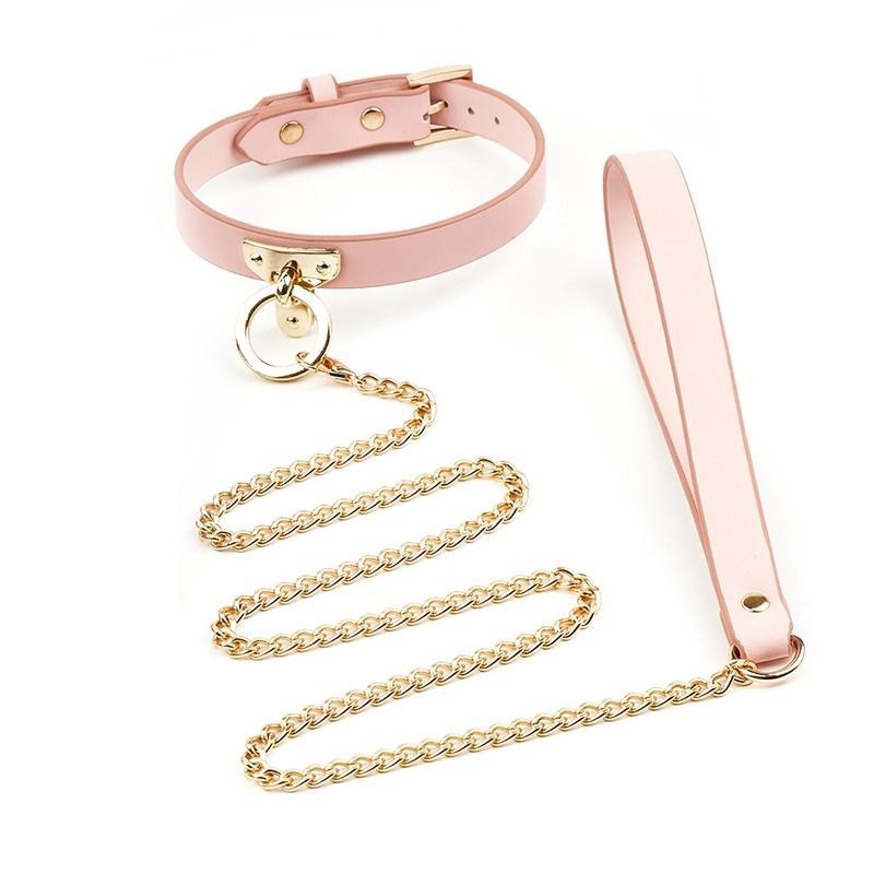 【連鎖店面X快速出貨】FASCINATION 真皮皮革｜愉悅時尚｜SM寵物頸圈牽引鍊組 BDSM遊戲道具 | 蝦皮購物