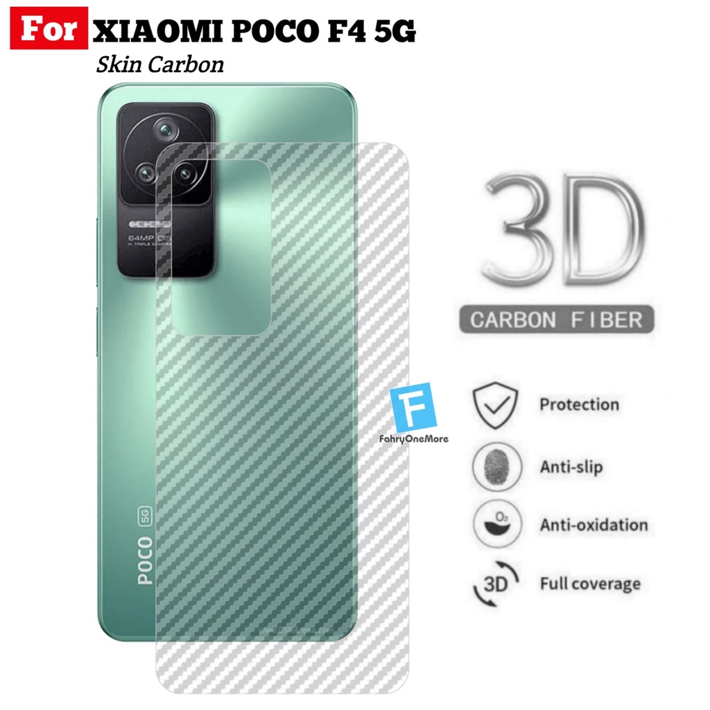Garskin Carbon POCO F4 5G 皮膚防刮背抗真菌 | 蝦皮購物