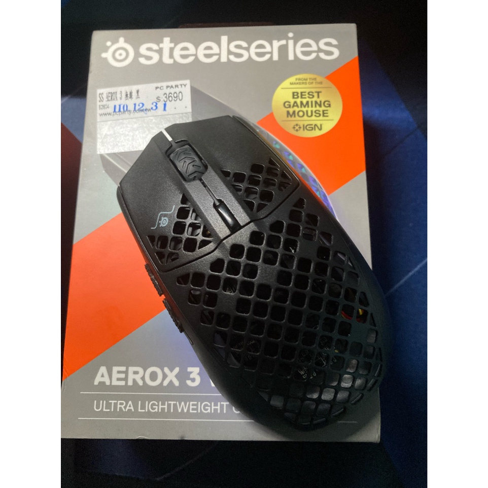 STEELSERIES Aerox 3 Onyx 無線電競滑鼠 黑色 光學滑鼠 電競 滑鼠 藍芽滑鼠 | 蝦皮購物