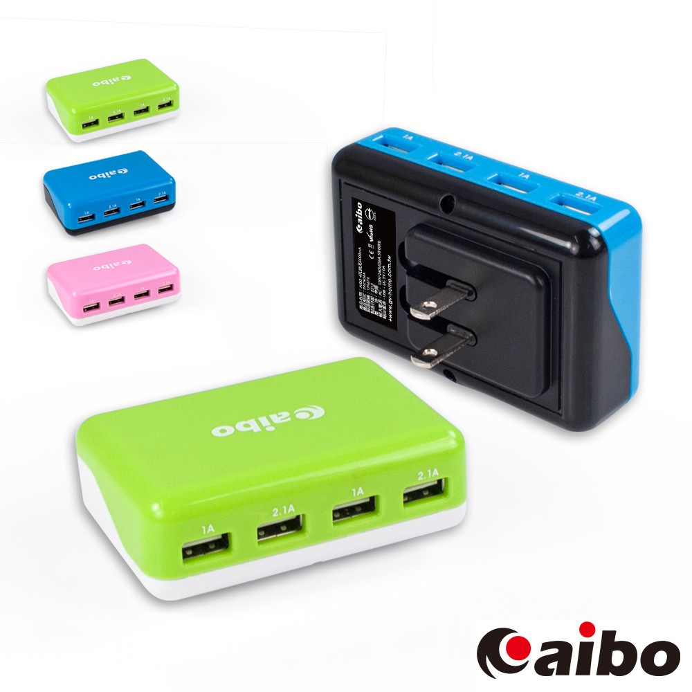 aibo USB 4PORT充電器 6000mA 四孔USB USB充電器 【現貨】手機充電頭 支援國際電壓 | 蝦皮購物