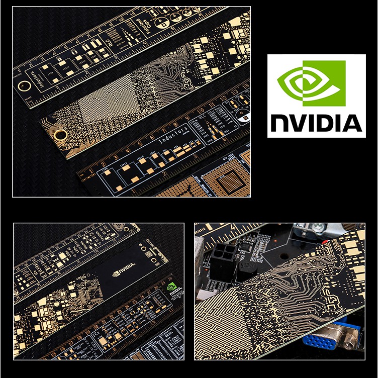 【ThreeFour】Nvidia 信仰尺 PCB Ruler 信仰尺 一代 二代30CM 工程師 畫圖必備 質感超好! | 蝦皮購物