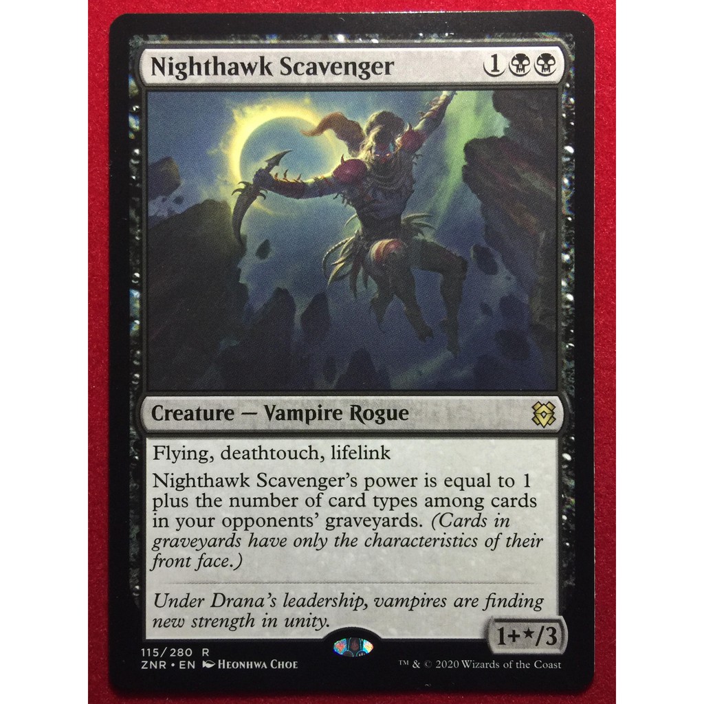 [Lucky] 🌸魔法風雲會 MTG🌸 贊迪卡再起 (ZNR) 夜盜清理客 Nighthawk Scavenger | 蝦皮購物
