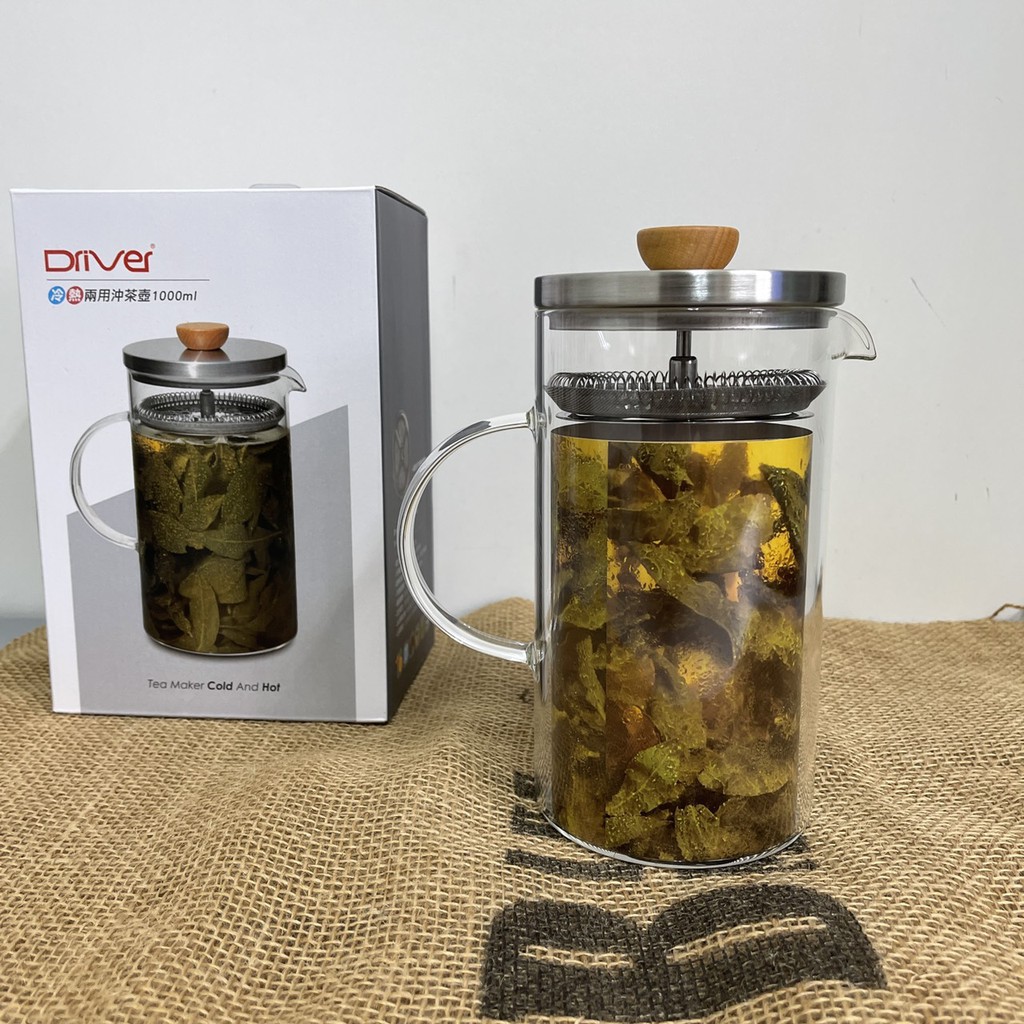 Driver 冷熱兩用沖茶壺400ml 600ml 1000ml 濾茶杯 | 蝦皮購物