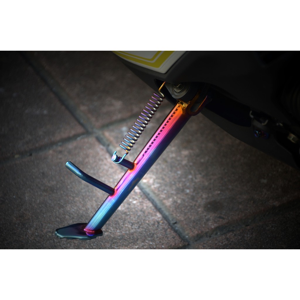 EPIC DRG 邊柱 SYM DRG 機車 不銹鋼鍍鈦邊柱 側腳架 側柱 | 蝦皮購物