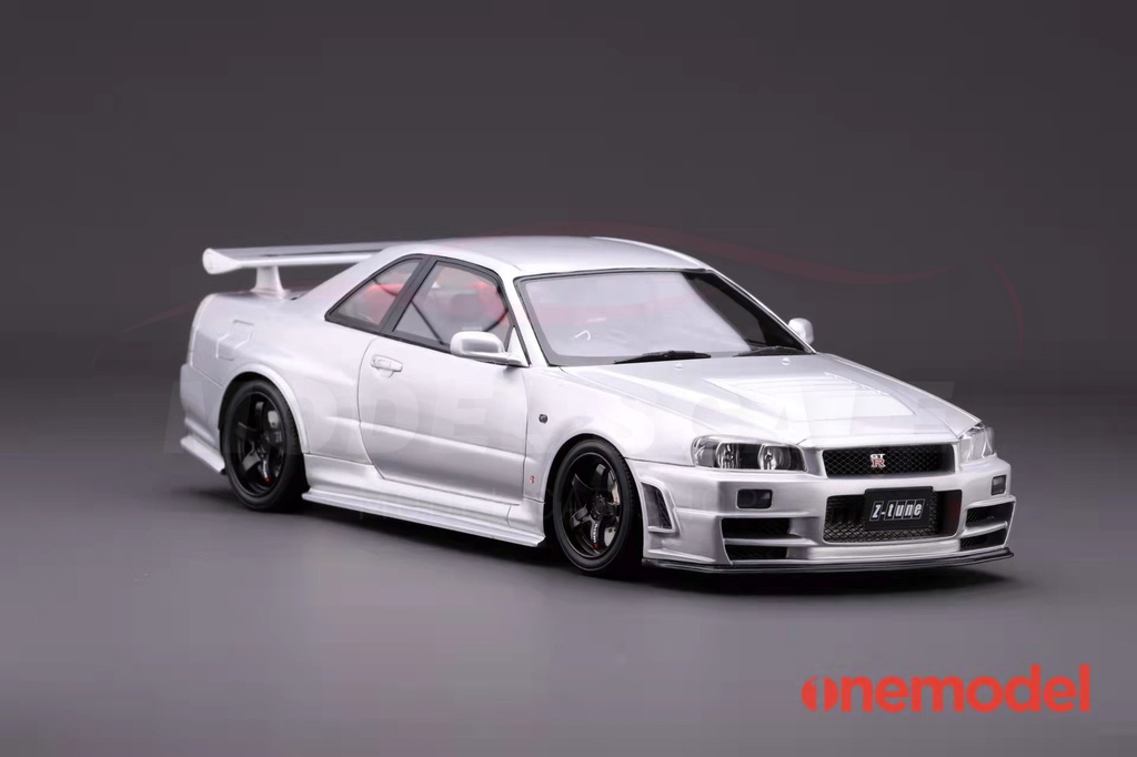 【模例】Onemodel 1/18 NISSAN SKYLINE GT-R R34 Z-tune nismo 銀色 | 蝦皮購物